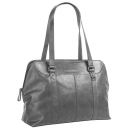 SPIKES & SPARROW Spikes & Sparrow Damen Shopper echt Leder schwarz