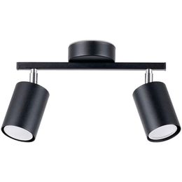 SOLLUX LIGHTING Deckenleuchte »LEMMI« GU10 1 Stk. beweglicher Lampenschirm Schwarz
