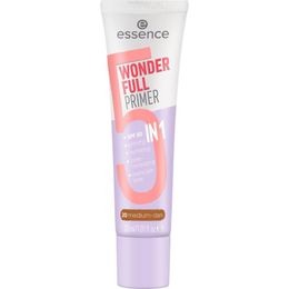 Essence Damen Primer &raquo;WONDER FULL PRIMER 5 IN 1&laquo; Sorgt f&uuml;r einen matten Airbrush-Look und sch&uuml;tzt mit LSF 30. braun