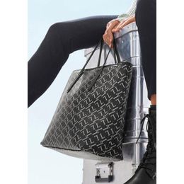 Lascana Damen Lascana Shopper &raquo;Schultertasche&laquo; Handtasche, Tragetasche, Damentasche, Korbtasche, Einkaufstasche VEGAN schwarz