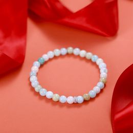 Firetti Damen Perlenarmband &raquo;Schmuck Geschenk Silber 925 Armschmuck Armkette Rondell&laquo; mit Zirkonia (synth.), mit Amazonit- oder Muschelperlen bunt