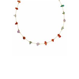 Firetti Damen Collier &raquo;Schmuck Geschenk Halsschmuck Halskette Edelstein Farbstein&laquo; mit Edelsteinen bunt