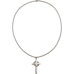 Firetti Herren Kette mit Anh&auml;nger &raquo;Schmuck Geschenk Edelstahl Halsschmuck Halskette Kreuz&laquo; Made in Germany silber