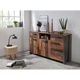 FORTE Sideboard &raquo;Clif&laquo; Breite 156 cm grau