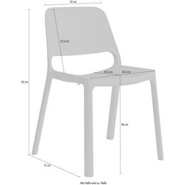 mayer Sitzm&ouml;bel Stapelstuhl &raquo;Stapelstuhl myNUKE&laquo; (Packung) stapelbar rot Polypropylen