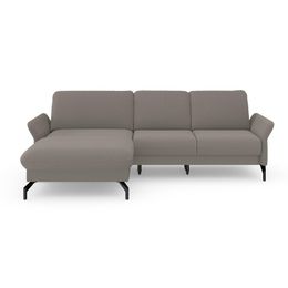 Sit & More sit&more Ecksofa &raquo;Fashion L-Form&laquo; wahlweise mit Kopfteilverstellung und Vorziehsitz, motorisch braun