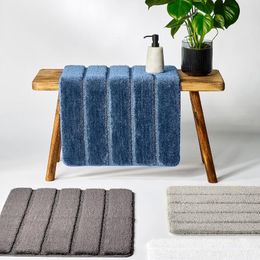 Schiesser Badematte &raquo;Milano mit weichem Flor und rutschhemmender R&uuml;ckseite&laquo; H&ouml;he 3 mm rutschhemmend beschichtet fu&szlig;bodenheizungsgeeignet OEKO-TEX ...