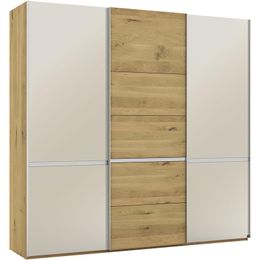 Musterring Schwebet&uuml;renschrank &raquo;Savona, Kleiderschrank, Schrank, Garderobe, mit Schiebet&uuml;ren&laquo; Teilmassiv Bianco-Eiche, mit Spiegel oder Glas, MADE IN GERMANY, 