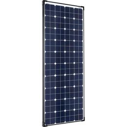 Quelle Solaranlage &raquo;150W MPPT 12V Wohnmobil Komplettset EBL-Option&laquo; High-End Solarmodul schwarz Zus&auml;tzlich verf&uuml;gt das Modul &uuml;ber Befestigungs-&Ouml;&szlig;en