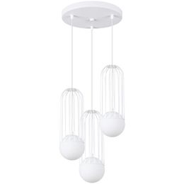 SOLLUX LIGHTING Pendelleuchte &raquo;BRINA 3P&laquo; G9 1 Stk. Streulicht Wei&szlig;
