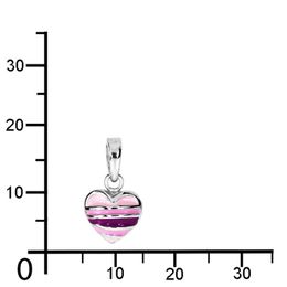 OSTSEE-SCHMUCK Damen OSTSEE-SCHMUCK Kettenanh&auml;nger &raquo; Anh&auml;nger kleines Herz Anh&auml;nger kleines Herz&laquo; (1 Stk. tlg.) rosa