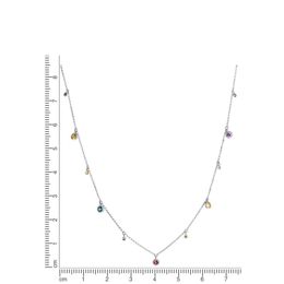 Firetti Damen Kette mit Anh&auml;nger &raquo;Schmuck Geschenk Silber 925 Halsschmuck Halskette Regenbogen&laquo; mit Zirkonia (synth.) bunt
