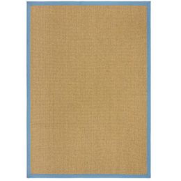 FLAIR RUGS Teppich &raquo;Sisal Look&laquo; rechteckig 6 mm H&ouml;he Sisal Look Border Indoor Outdoor Bodenl&auml;ufer Teppich blau Kunstfaser