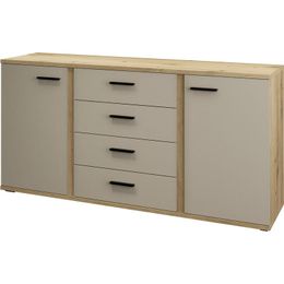 HBZ-MEBLE HBZ Sideboard &raquo;Kanada, BxHxT 170x84x40 cm&laquo; 1 Stk. tlg. Breite 170cm, Unterflurauszug, Melaminbeschichtung Holzwerkstoff