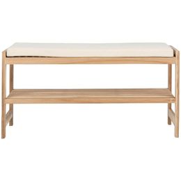 Wenko Schuhbank &raquo;Acina&laquo; BxTxH: 90x34x45 cm, aus Akazienholz braun Baumwolle, FSC -zertifiziertes Holz, Polyester