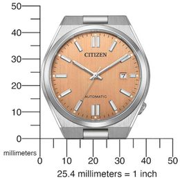Citizen Herren Automatikuhr &raquo;TSUYOSA 60h&laquo; Armbanduhr, Damenuhr, Herrenuhr, Edelstahlarmband, Saphirglas, Datum silber