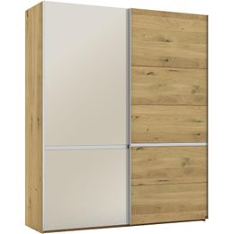 Musterring Schwebet&uuml;renschrank &raquo;Savona, Kleiderschrank, Schrank, Garderobe, mit Schiebet&uuml;ren&laquo; Teilmassiv Bianco-Eiche, mit Spiegel oder Glas, MADE IN GERMANY, 
