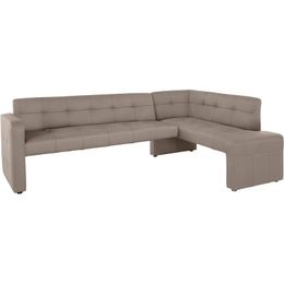 exxpo - sofa fashion Eckbank &raquo;Barista&laquo; Frei im Raum stellbar grau Microfaser (Zusammensetzung: 100% Polyester);Lederfaserstoff (Grundgewebe 41% 