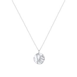Elli Damen Kette mit Anh&auml;nger &raquo;Pl&auml;ttchen Organic Design 925 Sterling Silber&laquo; silber