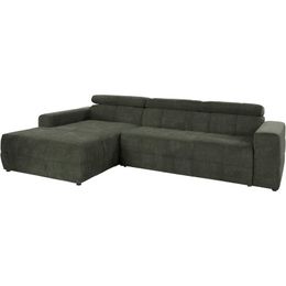 DOMO collection Ecksofa »Brandon große Ausführung B/T/H: 289/177/80 cm, auch in Leder und Cord« mit Kopfteilverstellung, wahlweise...