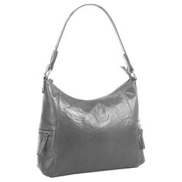 SPIKES & SPARROW Spikes & Sparrow Damen Shopper echt Leder schwarz