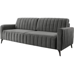 exxpo - sofa fashion 3-Sitzer &raquo;Grande, Schlafsofa, Dauerschl&auml;fer, Microvelours-Bezug, Breite 222cm&laquo; mit Bettfunktion und Bettkasten, komfortabler 