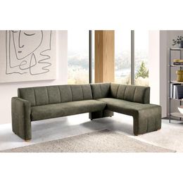 exxpo - sofa fashion Essbank elegant und modern mit hohem Sitzkomfort gr&uuml;n Holzwerkstoff