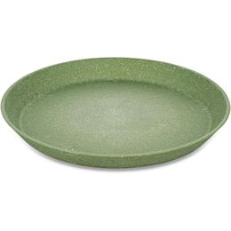 Koziol Speiseteller »CONNECT PLATE Ø 20, 5 cm, aus biozirkulärem Material« Spülmaschinengeeignet und melaminfrei, Made in Germany grün 0