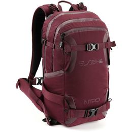 Nitro Damen Nitro Freizeitrucksack &raquo;Slash 25 Pro&laquo; Snowboardrucksack, Wanderrucksack, Freizeitrucksack, Skatepack rot