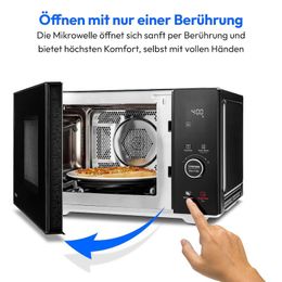 Medion Mikrowelle &raquo;MD 12041, 4in 1, Doppelgrill, Hei&szlig;luftfunktion, Sensor Touch&laquo; Grill und Hei&szlig;luft Mikrowelle 10 Leistungsstufen, 11 Automatikprogramme, 