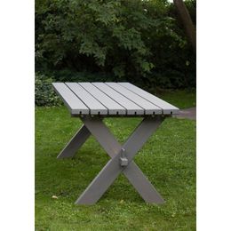 Plus Gartentisch &raquo;&raquo;Nostalgi&laquo; Plankentisch&laquo; 1 Stk. tlg. 177x76x72 cm grau