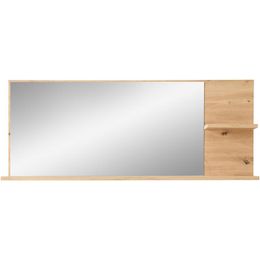Innostyle Garderobenspiegel &raquo;BARI Wandspiegel&laquo; Spiegelfl&auml;che 148 x 60 cm, 2 Ablageb&ouml;den braun Holzwerkstoff, Mitteldichte Faserplatte (MDF), glasspiegel