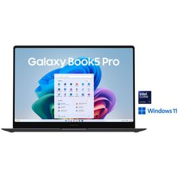 Samsung Notebook &raquo;Galaxy Book5 Pro 16 (NP960X)&laquo; 40,64 cm / 16 &prime;&prime; Intel Ultra 7 ARC 512 GB SSD grau 32 GB RAM und 512 GB interner Speicher (erweiterbar)