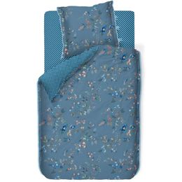 PIP Studio Wendebettwäsche »Kawai Flower« 2 Stk. tlg. 100% Baumwolle, mit Reißverschluss, Bettwäsche mit Blumen Blau Obermaterial: 100% Baumwolle...