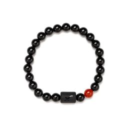 Firetti Damen Armband &raquo;Schmuck Geschenk Armschmuck Armkette Edelstein Sternzeichen&laquo; Made in Germany - mit Onyx und Geburtsstein schwarz