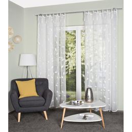 Home Wohnideen Gardine &raquo;AIDINA&laquo; Bindeb&auml;nder 1 Stk. tlg. Bindeb&auml;nder, bestickt, Leinenstruktur wollwei&szlig; Obermaterial: 100% Polyester 245 cm