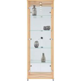 Fif M&ouml;bel fif m&ouml;bel Vitrine &raquo;OPTIMA&laquo; Standvitrine, Vitrinenschrank, Glasvitrine, Sammlervitrine, LED Holzwerkstoff, Sicherheitsglas ESG