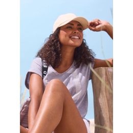 ELBSAND Damen Schirmm&uuml;tze &raquo;Cap&laquo; Sommerm&uuml;tze, Basecap, Kopfbedeckung VEGAN beige