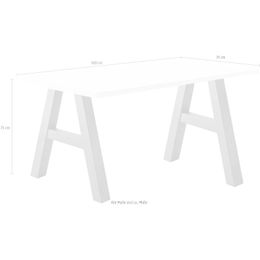 M&auml;usbacher Schreibtisch &raquo;Mio&laquo; grau