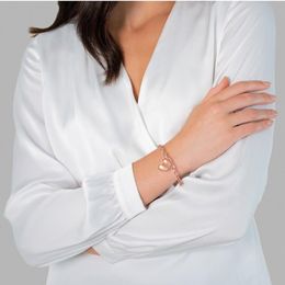 Yokoamii Damen Gliederarmband &raquo;Y61&laquo; Armband ros&eacute;gold
