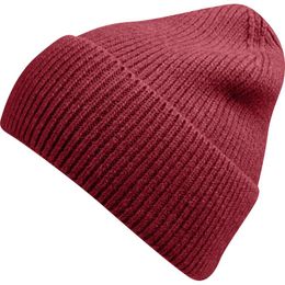 Capelli New York Damen Beanie Rippstrick, Wollanteil, w&auml;rmend