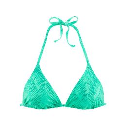 JETTE Damen JETTE Triangel-Bikini-Top &raquo;Floretta&laquo; in Ton in Ton-Harmonie gr&uuml;n 38, Cup C/D