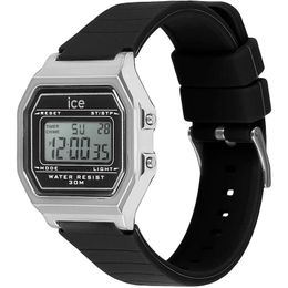 Ice Watch Ice-Watch Damen ice-watch &raquo;ICE digit retro - Small&laquo; Armbanduhr, Quarzuhr, Damenuhr, Silikonarmband, Datum schwarz
