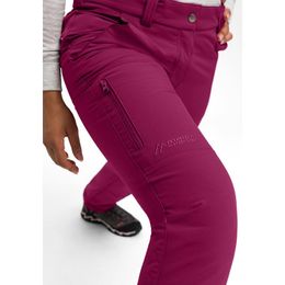 Maier Sports Damen Funktionshose &raquo;Helga&laquo; warme Damen Outdoorhose, robuste Wanderhose, Regular Fit pink 42, Normalgr&ouml;&szlig;en