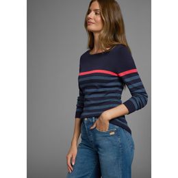 AJC Damen AJC Strickpullover mit modischen Kontraststreifen bunt 36/38 (S)
