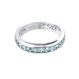 Elli Damen Fingerring &raquo;Memoire 925 Silber, mit Kristallen von Swarovski &laquo; blau