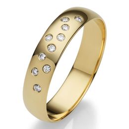 Firetti Unisex Trauring &raquo;Schmuck Geschenk Gold 375 Hochzeit Ehering "LIEBE"&laquo; Made in Germany, wahlweise mit oder ohne Brillanten gold