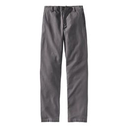 John Devin Damen Chinohose &raquo;regular-fit, lange Oxford Hose&laquo; aus elastischer Baumwoll-Qualit&auml;t grau 32, L&auml;nge 34