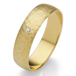 Firetti Unisex Trauring &raquo;Schmuck Geschenk Gold 375 Hochzeit Ehering "LIEBE"&laquo; Made in Germany, wahlweise mit oder ohne Brillant gold