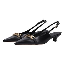 Thea Mika Hohe Schuhe - Slingpumps - Gr. 41 (EU) - in Schwarz - f&uuml;r Damen